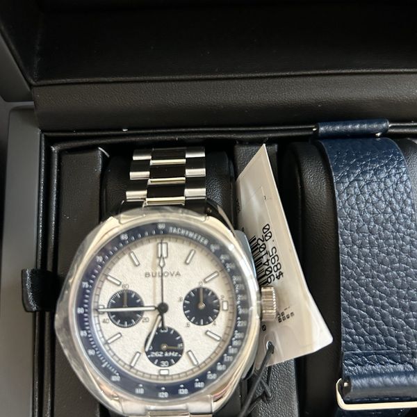 Bulova Lunar Pilot Special Edition White Dial Stainless Steel Watch ...