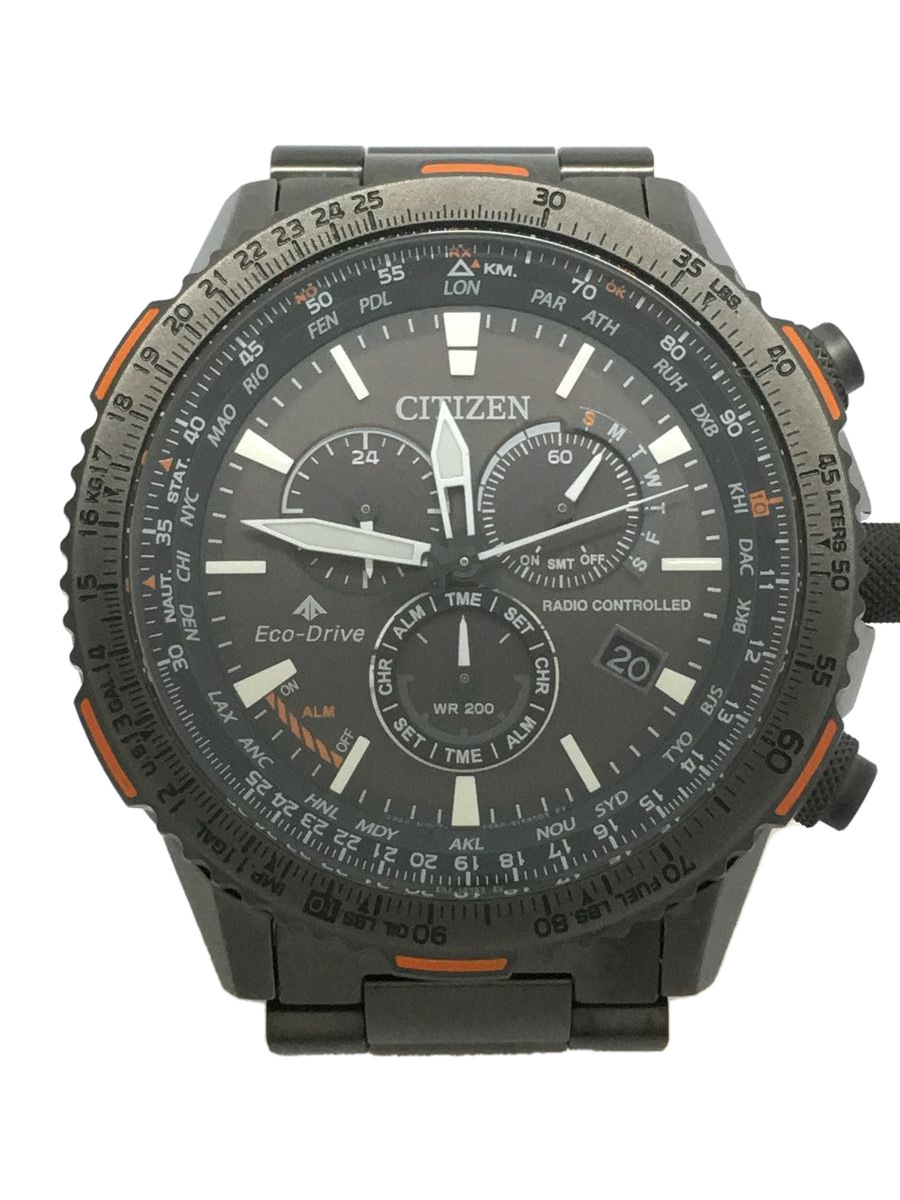 [Used] Citizen Solar Watch/Analog/Titanium/BLK/BLK/Titanium/CB5007-51H ...