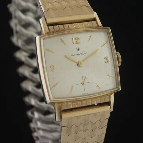 Vintage Hamilton Thinline 6500 w/ Original Bracelet Grade 639 - RUNNING ...