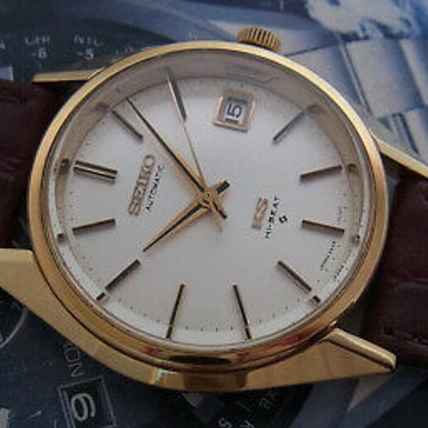 RARE VINTAGE KING SEIKO HI-BEAT 5625-7111 AUTOMATIC 25 JEWELS GOLD TONE WATCH | WatchCharts ...