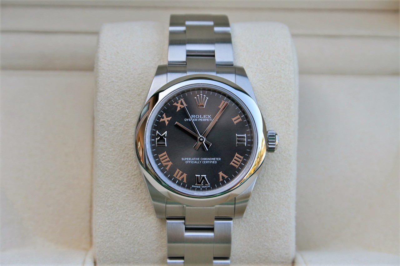 FS: Rolex 177200 Oyster Perpetual No Date 31MM Dark Grey | WatchCharts