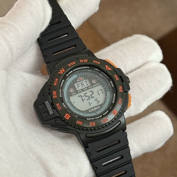 Vintage Casio Pro Trek CPW-200 JDM Menâ s Digital Compass Watch Module ...