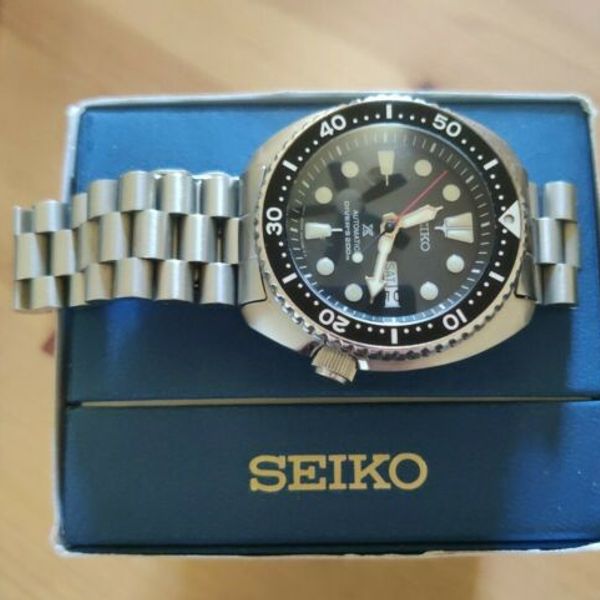 Seiko Prospex Men's Black Watch - Turtle, SRP777, modded | WatchCharts
