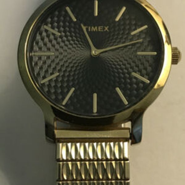 Timex Steel Quartz Movement Black Dial Men's Watch TW2R364 ...