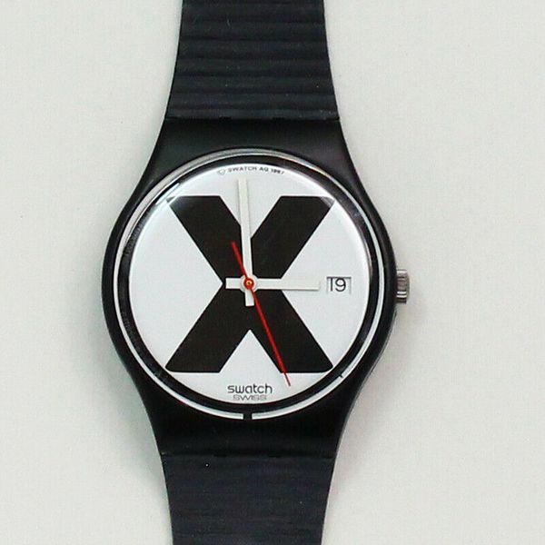 Swatch X-Rated GB 406 Quartz Wristwatch with Date ca. 1987 - NEW ...