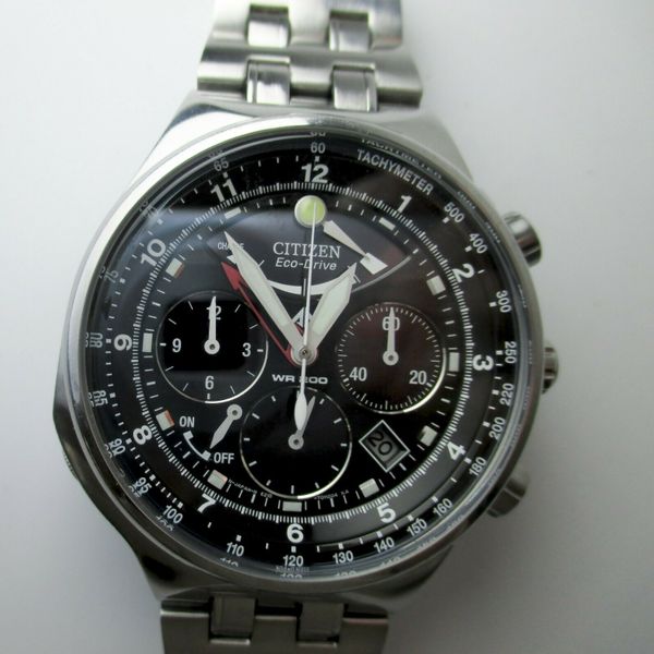 Citizen Eco-Drive Calibre 2100 E210-T007058 WR20 Chronograph AV0031-59E ...