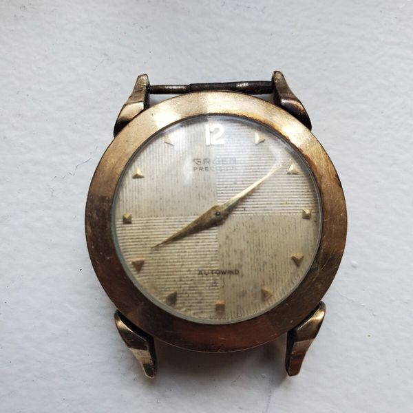 Vintage Gruen Precision Autowind 10K Gold Filled Watch Works Excellent ...