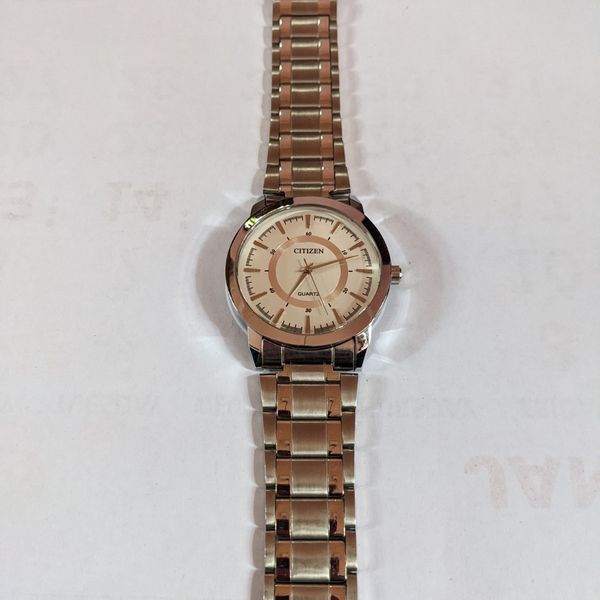 citizen quartz mens watch Silver Color Made in Japan | WatchCharts ...