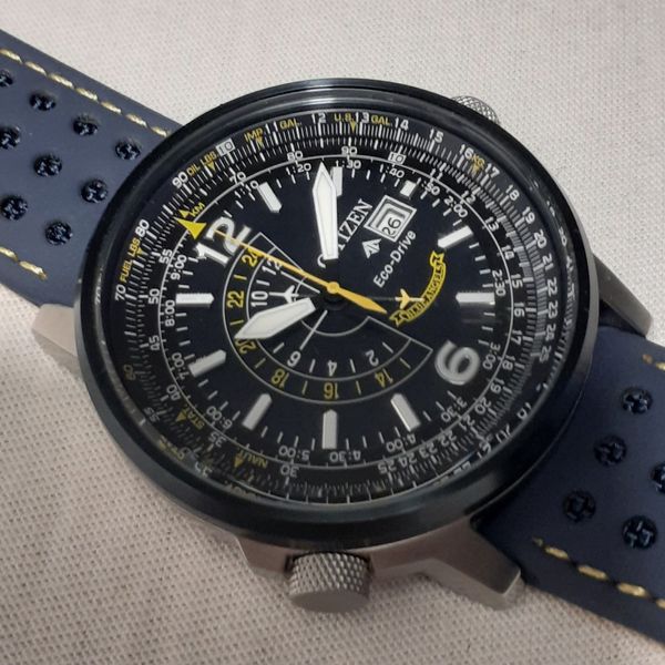 CITIZEN ECO-DRIVE PROMASTER NIGHTHAWK BLUE ANGELS, DUAL TIME , 42 MM ...