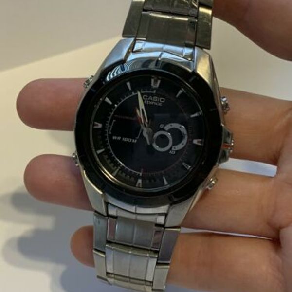 Casio Edifice EFA 119 Men’s Thermometer Dual Chrono Watch | WatchCharts ...