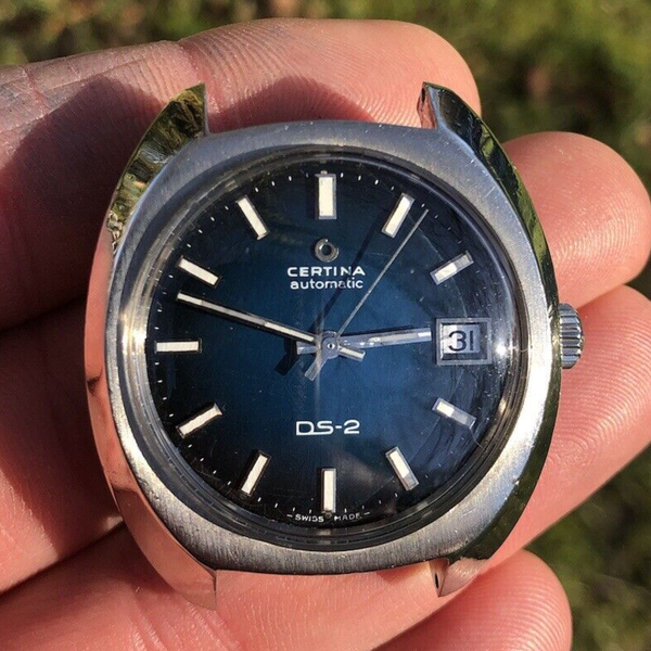 Vintage Automatic Certina DS-2 watch, Blue Dial, spares & repair | WatchCharts Marketplace