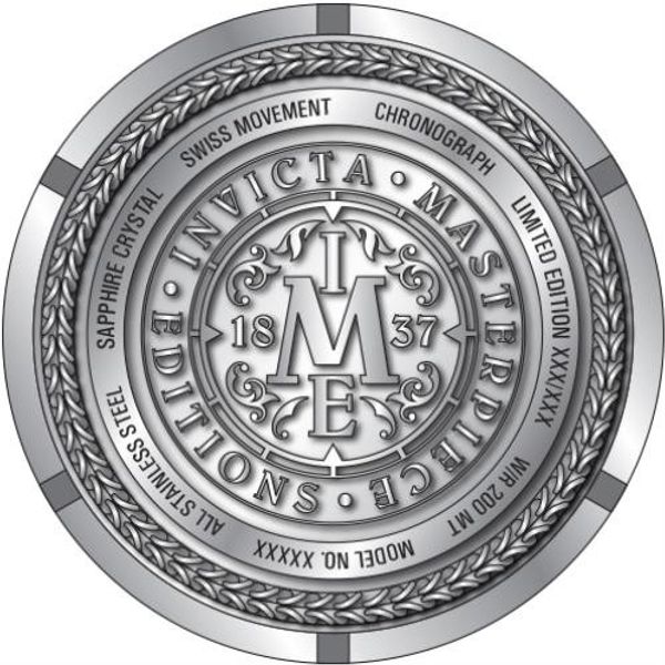 Invicta 44616 Men's Masterpiece Edition Day/Date Swiss Quartz ...