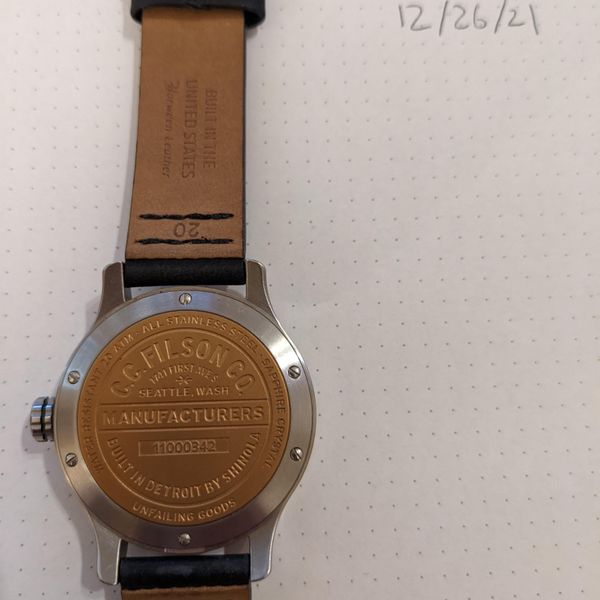 [WTS] Filson-Shinola Mackinaw Field Watch 43mm | WatchCharts