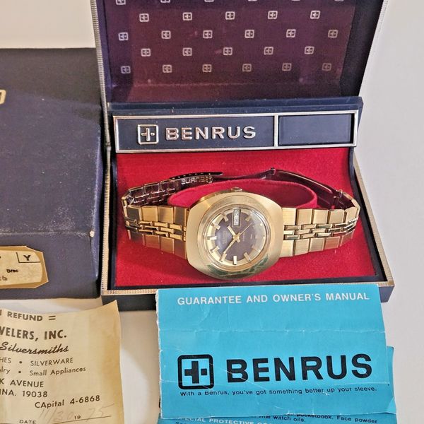 Vintage Men's Benrus Electronic Citation Watch with New Battery, Box ...