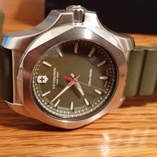 Victorinox inox green dial $180 SOLD | WatchCharts Marketplace