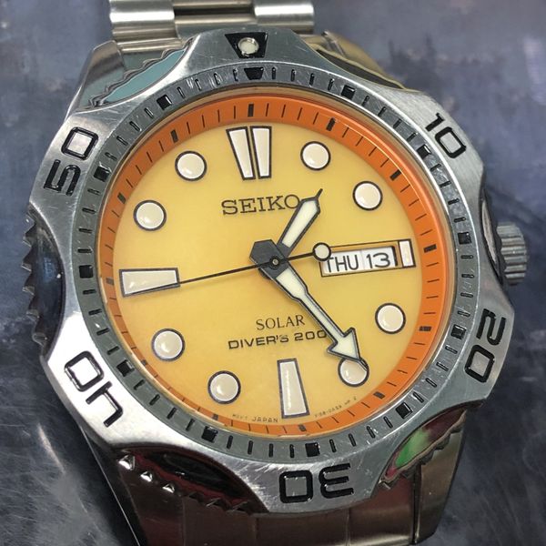 FS: Seiko SNE109 Orange Solar Diver | WatchCharts Marketplace
