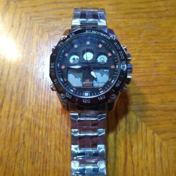 Casio Edifice G-Shock SPL lap Men's 1000 water resist Tachymeter Watch ...