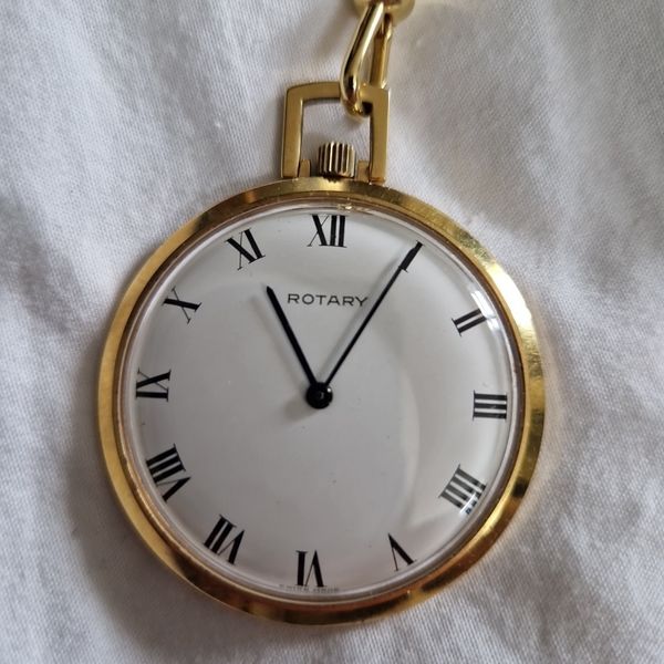 Vintage Rotary Pocket Watch And Chain | WatchCharts Marketplace