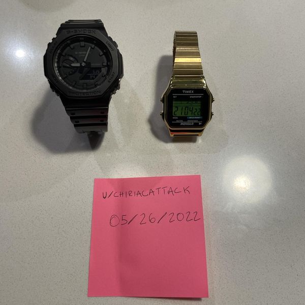 [WTS] Black Casioak & Gold Timex | WatchCharts Marketplace