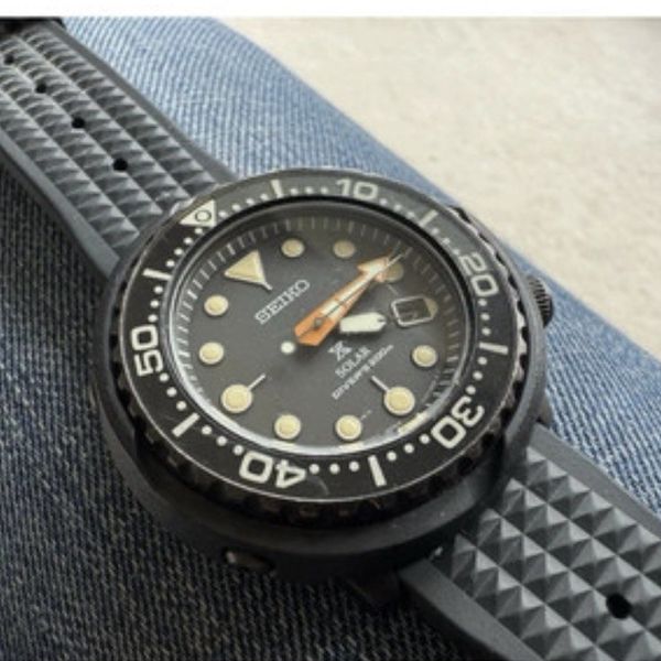 Seiko Prospex divers Black Series Limited Edition Solar SNE577P1, extra ...