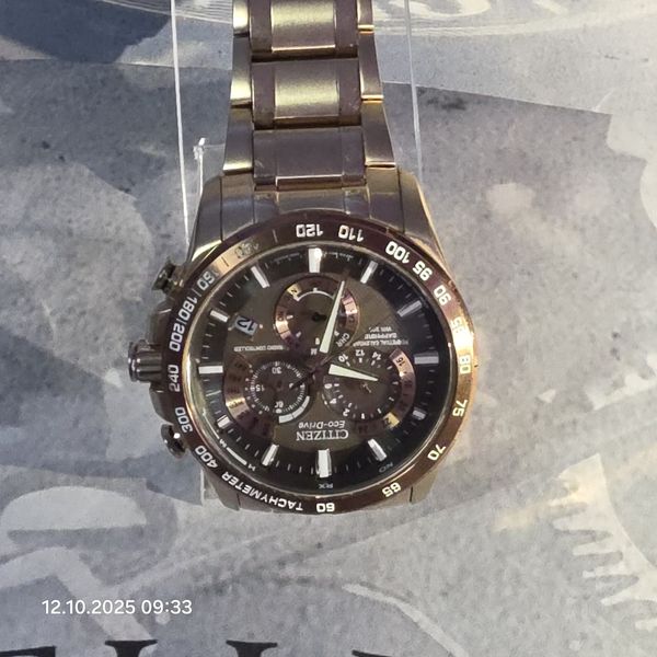 Citizen Eco-Drive E650 Perpetual A-T Chrono Sapphire Radio Controlled ...