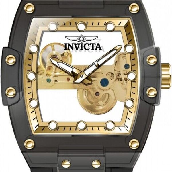 Invicta S1 Rally Diablo Men's Mechanical Polyurethane Skeleton 43mm ...