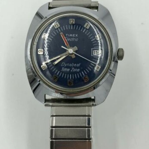 Vintage Rare Mens Timex Electric Dynabeat Time Zone Watch | WatchCharts ...