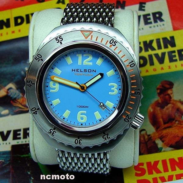 FS forsale HELSON TORTUGA blue number dial-full kit+ | WatchCharts ...