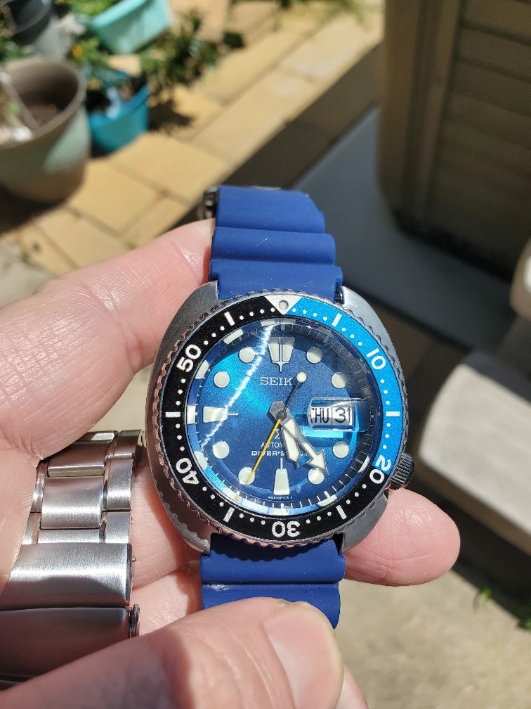 Seiko Turtle mod based on SRPB11 Blue Lagoon | WatchCharts Marketplace