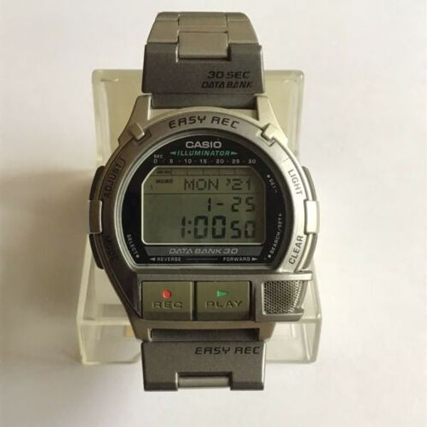 Vintage CASIO DBV-300 “Easy Rec” Databank 30 Voice Recorder Digital ...