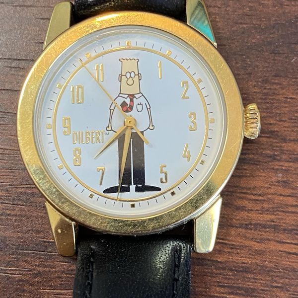 DILBERT Limited Edition Fossil Gold Edition Watch #495/1000 #LI-1636 ...