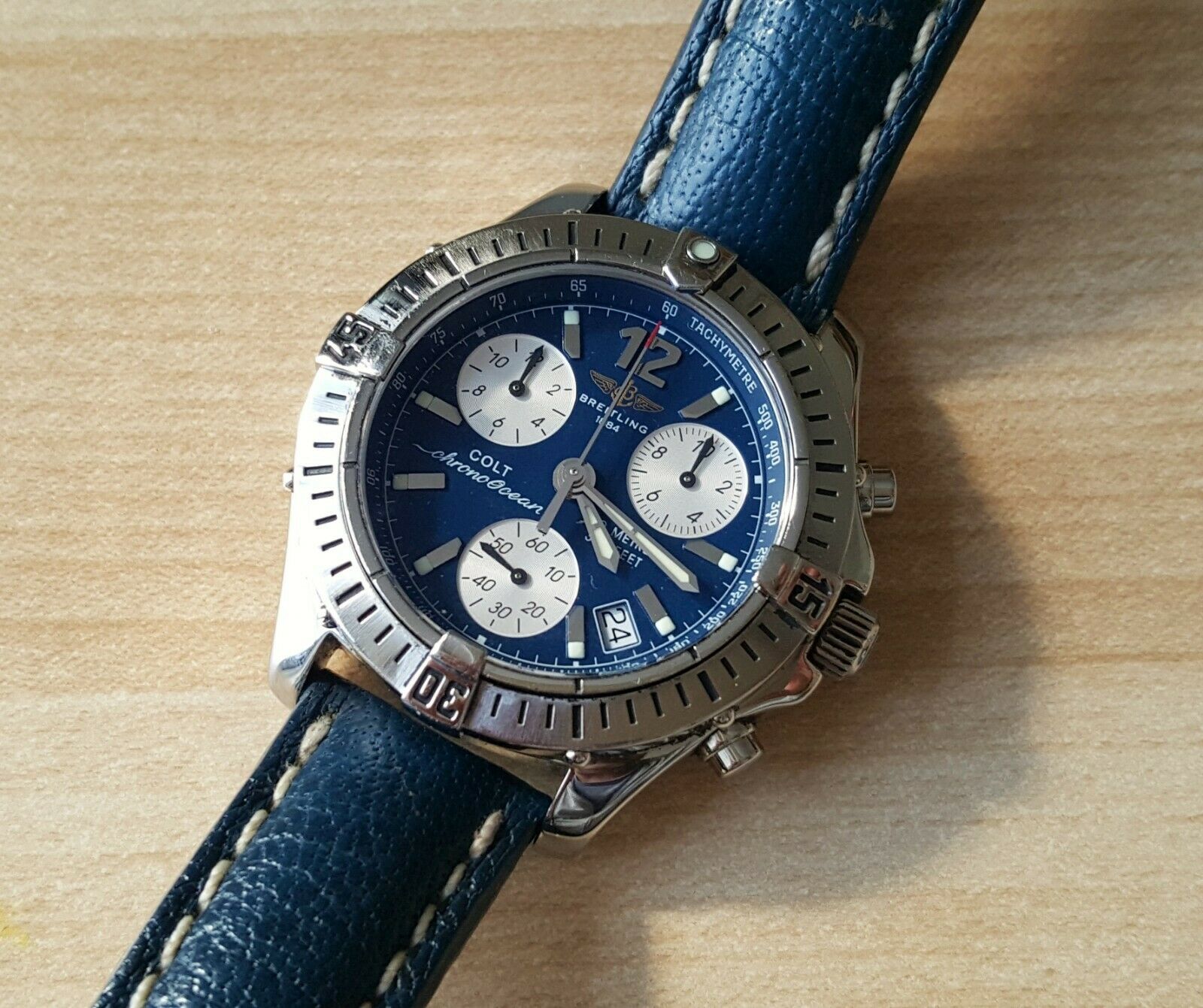 Mens Breitling Colt Chrono Ocean Quartz Chronograph A53350 | WatchCharts