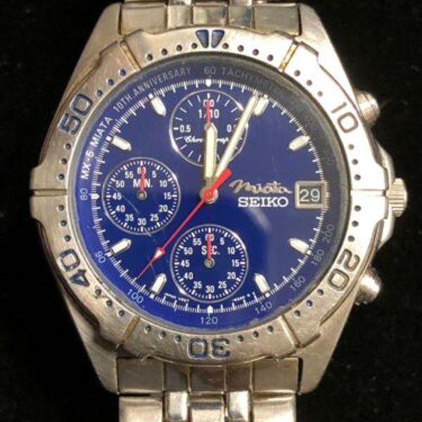 Seiko V657-6140 Mazda Miata MX-5 10th Anniversary Men's Quartz ...