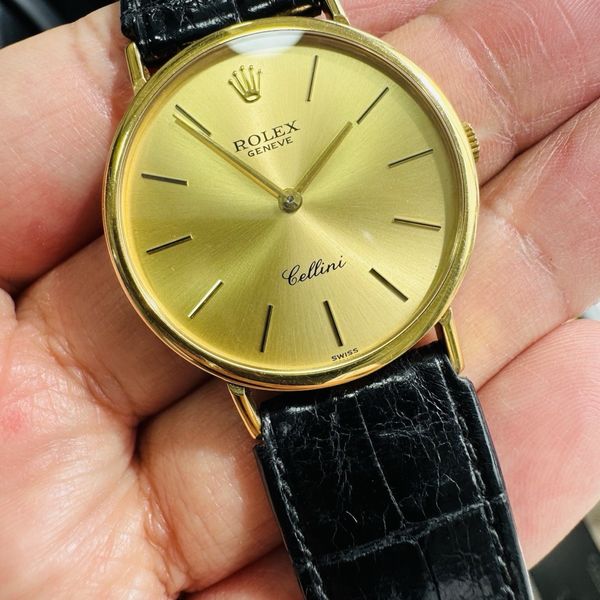 Rolex Cellini Vintage Ref 5112 18K Gold Mens Dress Watch | WatchCharts ...