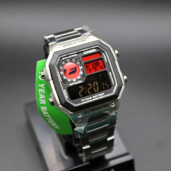 Lexus F Badge CASIO AE-1200WHD. Royale Watch Mod. Negative Display - F ...