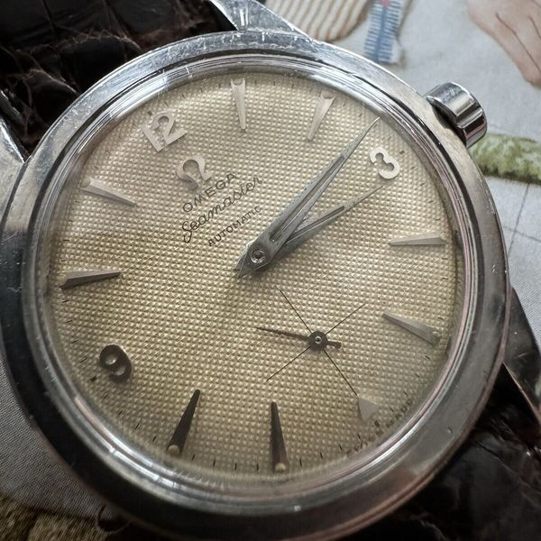 Omega Seamaster Ref 2576 Automatic bumper movement Honeycomb dial 50s ...