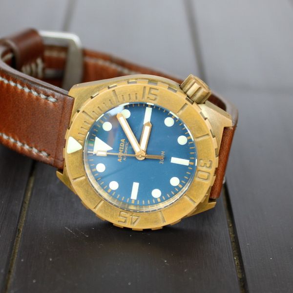 Armida A1 42mm brass / blue - SOLD | WatchCharts Marketplace