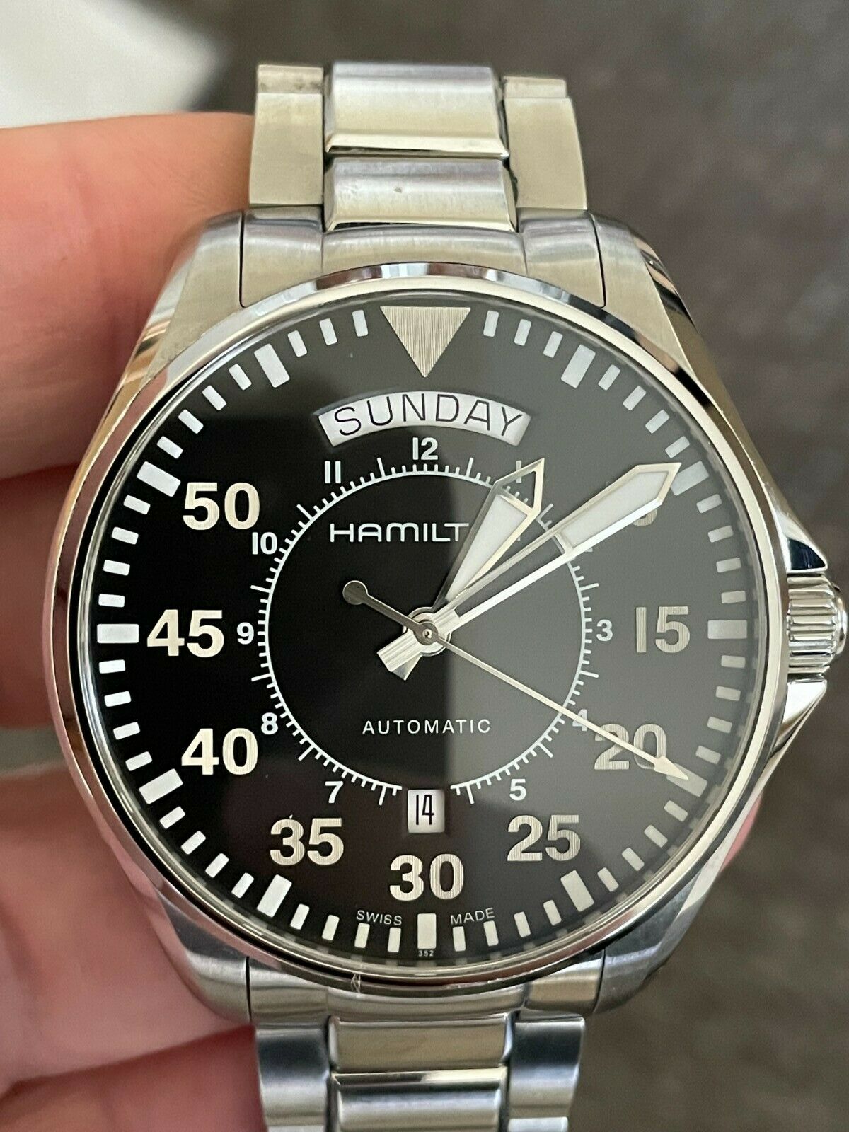 Hamilton Khaki Aviation Pilot day date H64615135 | WatchCharts