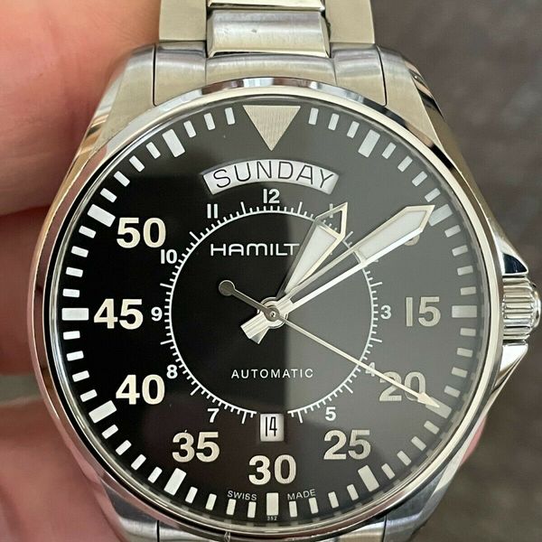 Hamilton Khaki Aviation Pilot day date H64615135 | WatchCharts