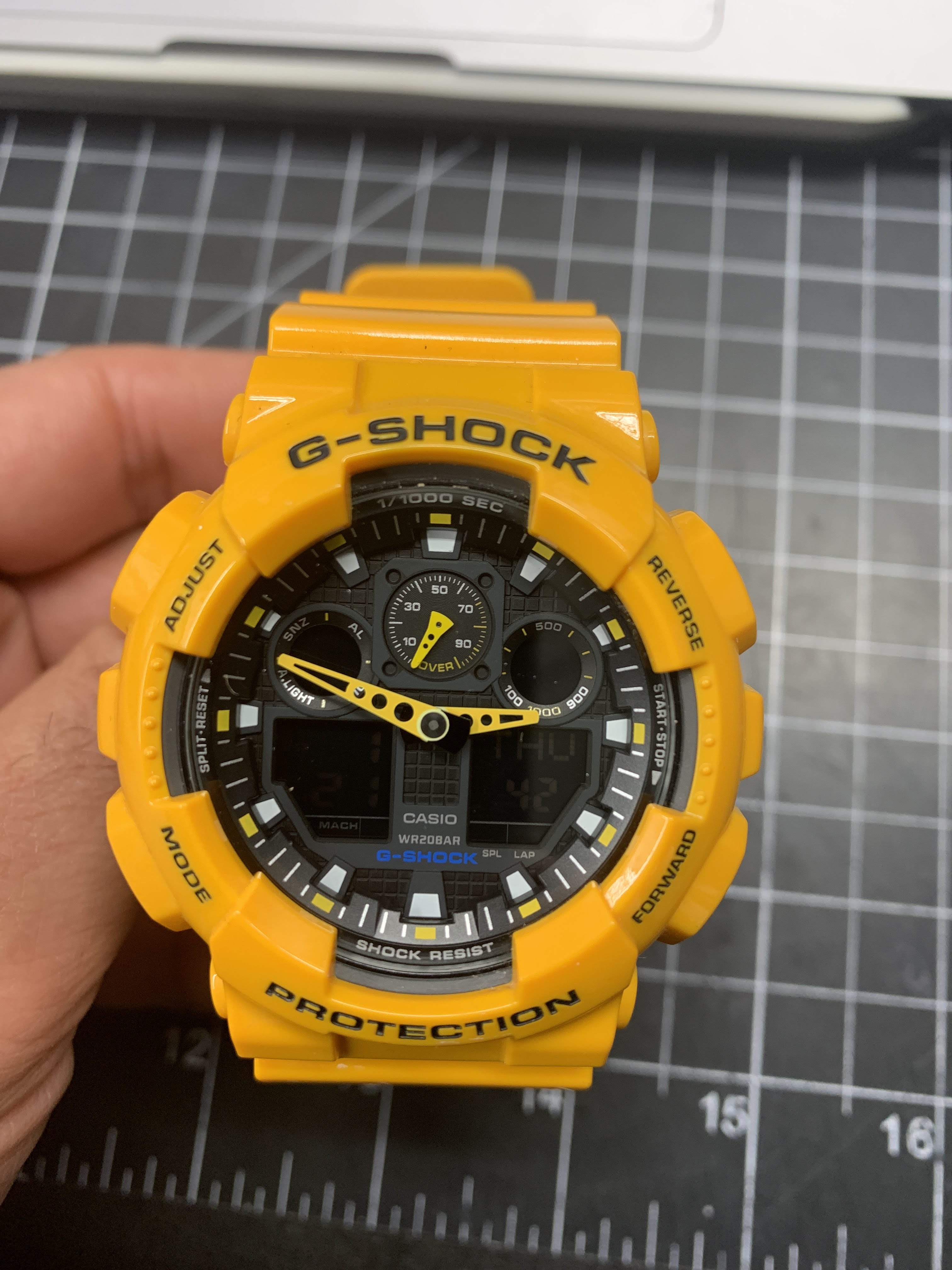 FS: Casio G-SHOCK GA100A-9A Yellow | WatchCharts Marketplace