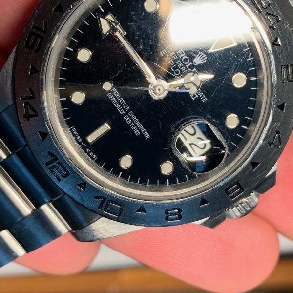 FS Rolex 16550 Explorer II Black Rail Spider Dial Watch 9.6 Million ...