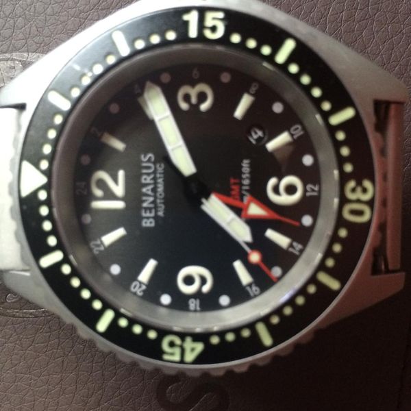 Reduced - FS - Benarus Limited Release World Diver GMT Auto Bead ...