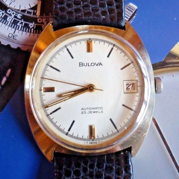 Vintage original 1961 Bulova 779 -1 9ct Gold Automatic Cal'11 23 jewels ...