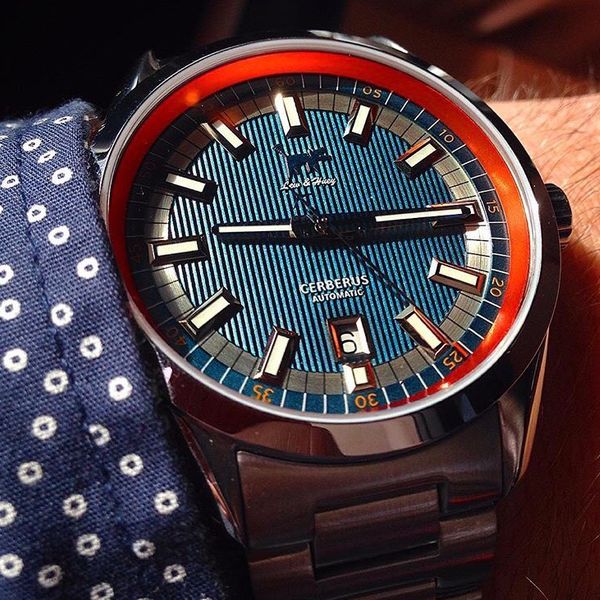 Lew & Huey Cerberus Blue and Orange | WatchCharts Marketplace