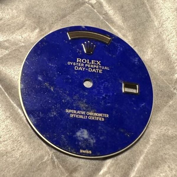 Dial Rolex Daydate Real Stone Lapis | WatchCharts Marketplace