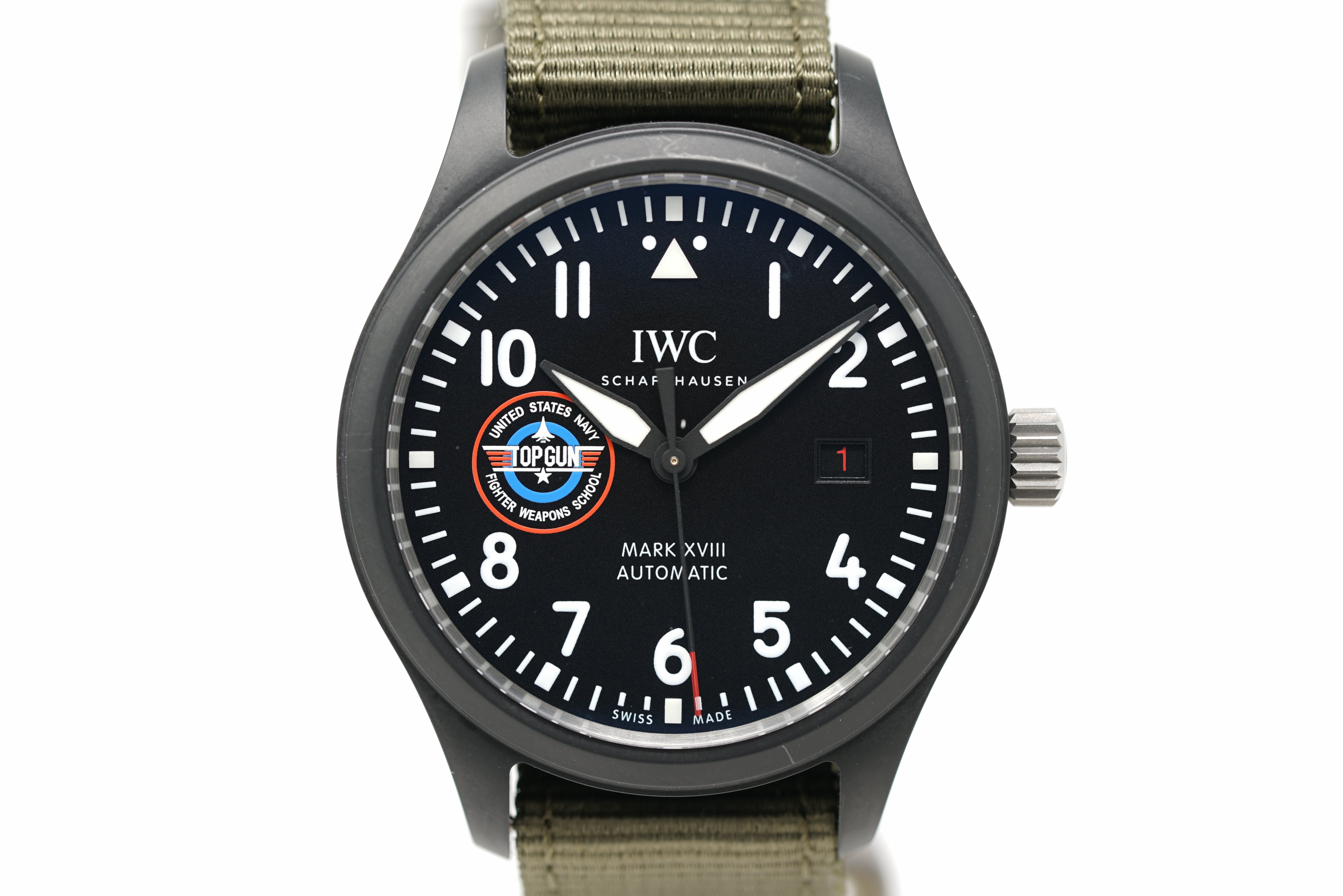 FS: Pre-Owned IWC Pilot's Mark XVII TOP GUN “SFTI” IW324711 & Stopwatch ...