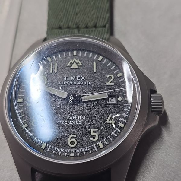 Timex Expedition North Titanium Automatic Recycled Fabric Mens Watch ...