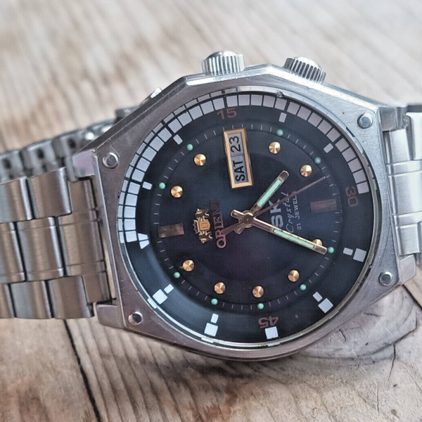 Orient SK Crystal 21 Jewel Automatic Stainless Steel Men's Watch ...