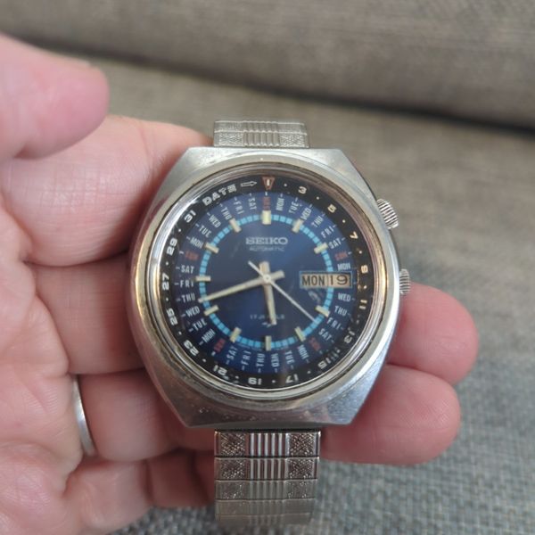 Vintage Seiko 7006-6039 Daini Stainless Calendar Day Date Automatic ...