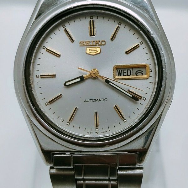 VINTAGE SEIKO 5 AUTOMATIC 7009-8270-P MEN'S WATCH | WatchCharts